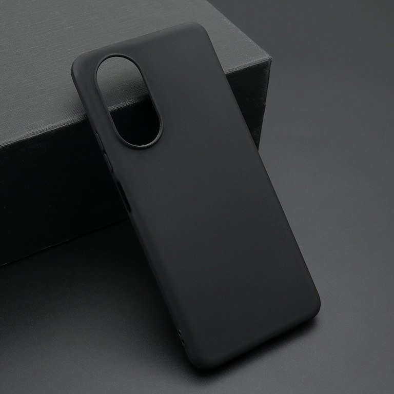 Zastitna ultra tanka (skin) maska / futrola KOLOR - OPPO A58 crna (MS)