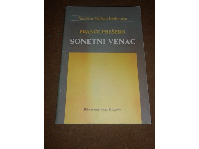 France Prešern - Sonetni venac