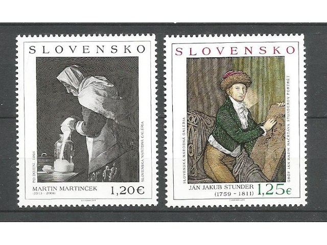 Slovacka 2013. Umetnost,cista serija,MNH