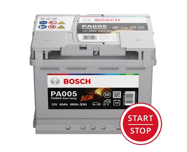 Akumulator Bosch Power 12V 60Ah 680A D+ AGM PA005