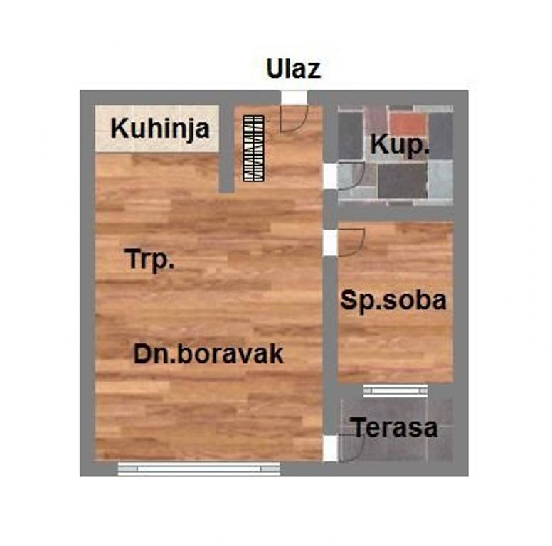 TIP TOP! - Jednoiposoban - 37m2 - B. P. Pavla