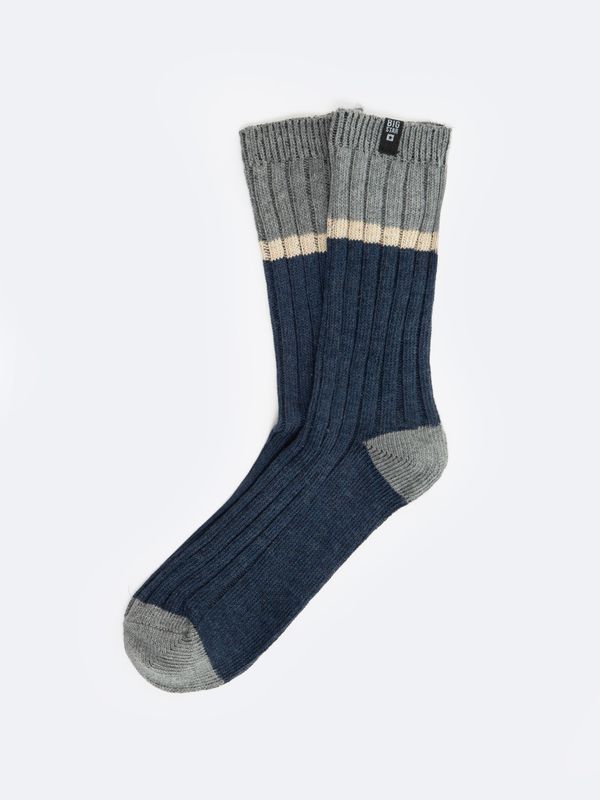 BIG STAR MAN'S STANDARD SOCKS 211026 403 NAVY BLUE