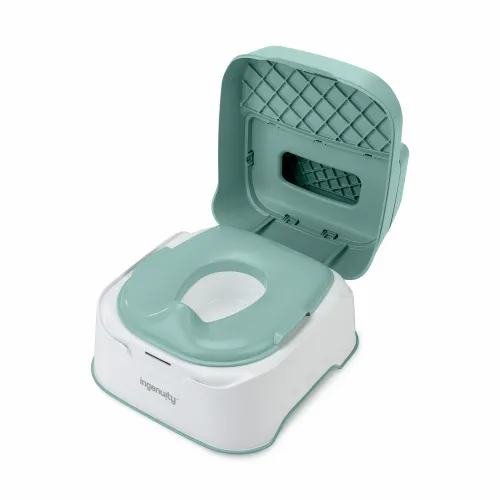 Kids II Ingenuity 3-U-1 Sistem - Noša Potty/Steper/Adapter - White/Mint (12M+)