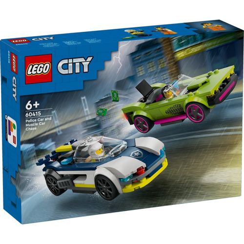 Lego City Police Police Car And Muscle Car Chase