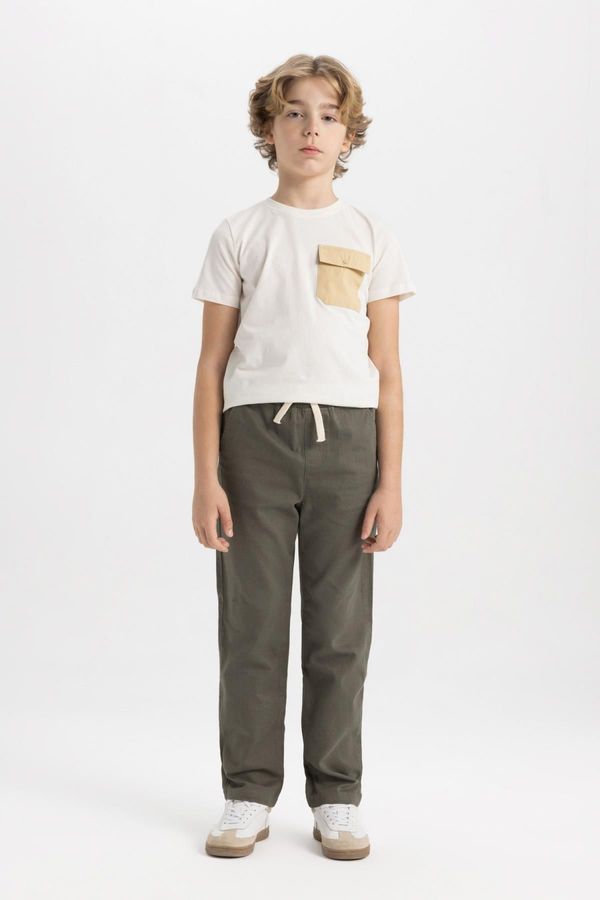 DEFACTO BOY'S STANDARD LEG GABARDINE TROUSERS
