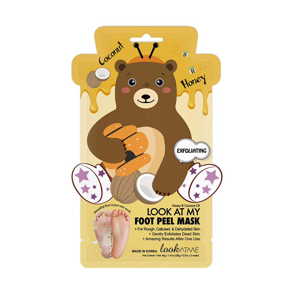 LOOK AT My Bear PELL maska za stopala 1 par (2x20ml)