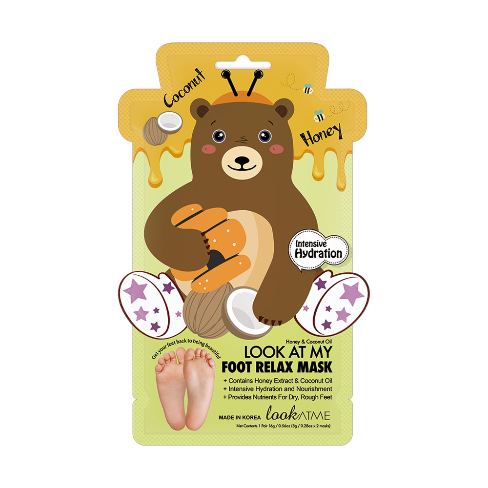 LOOK AT My Bear HEAL maska za stopala 1 par (2x8ml)