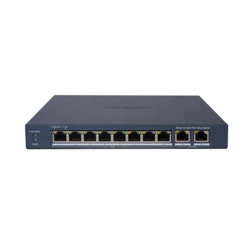 DS-3E1310P-EI/M Megabitni PoE Switch 8-portni