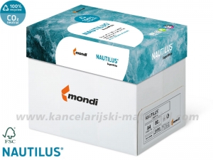 5 RISA MONDI Nautilus Super White 100% reciklirani papir A4 80gr (1 RIS=733.00DIN)