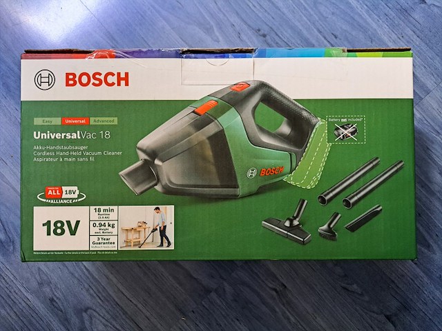 BOSCH Aku usisivač UniversalVac 18, SOLO, GARANCIJA 3g.