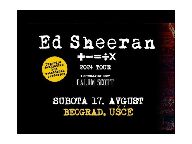 Dve karte za koncert Ed Sheeran-a