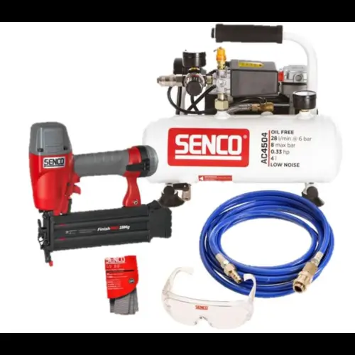 Senco AFN0024KIT set kompresor 4l + FinishPro18Mg pneumatski pištolj za eksere, 16-50mm