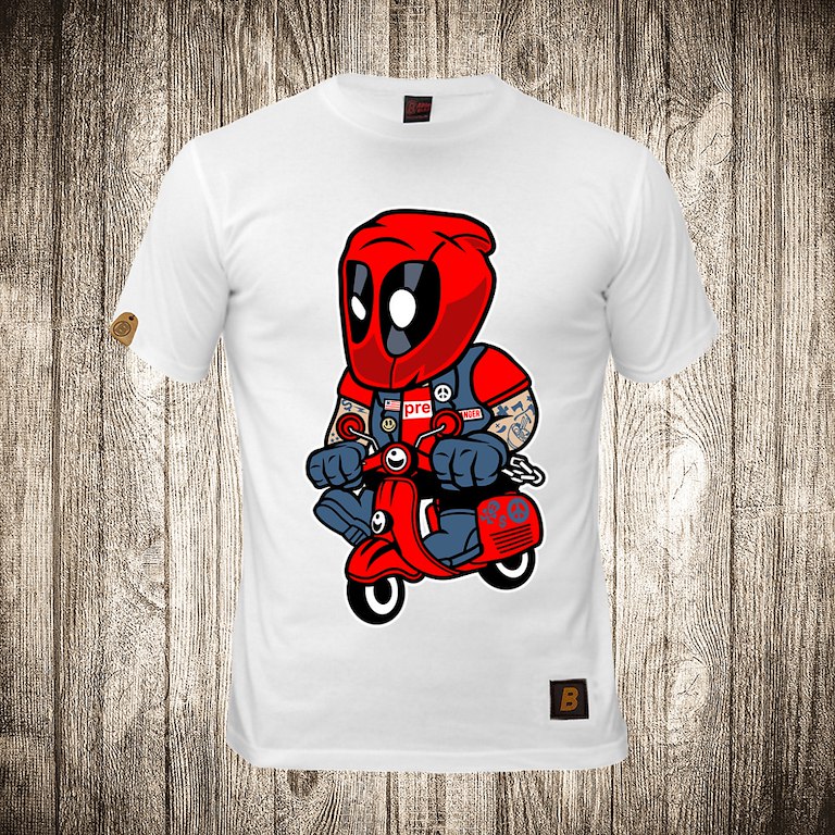 Deadpool na skuteru