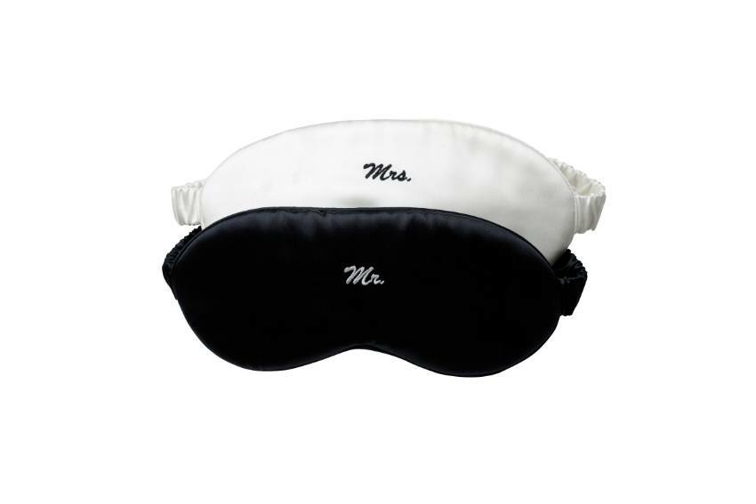 Mr & Mrs Silk Splendor sleep mask set