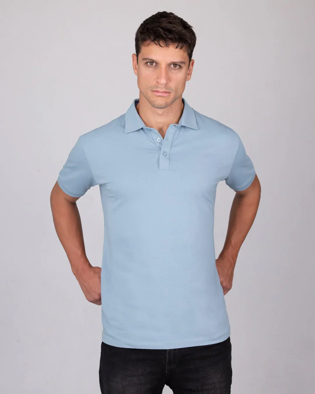                            | POLO MAJICA - FADED DENIM