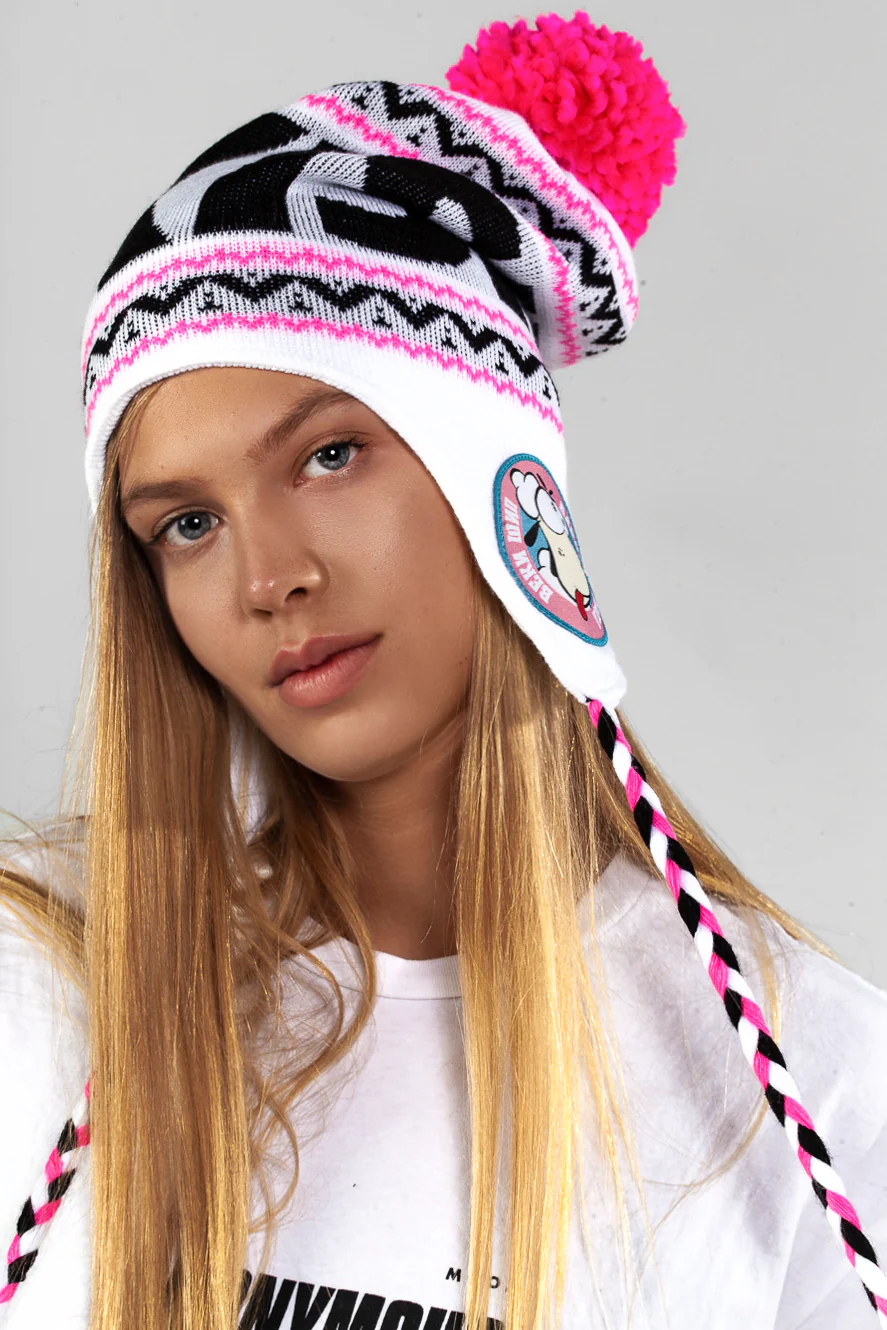 Pink EarFlap Beanie