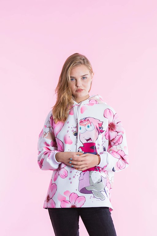 W's Oversized Shinobi Sheepuden Blossom Hoodie