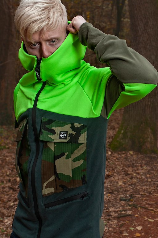 M'S CLASSIC POCKET ARMY ZIP HOODIE