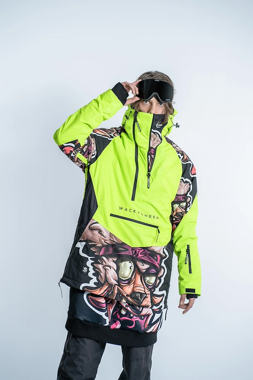 M's Pullover Neon Print Jacket