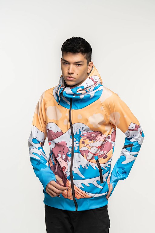 M'S WAVE ZIP HOODIE