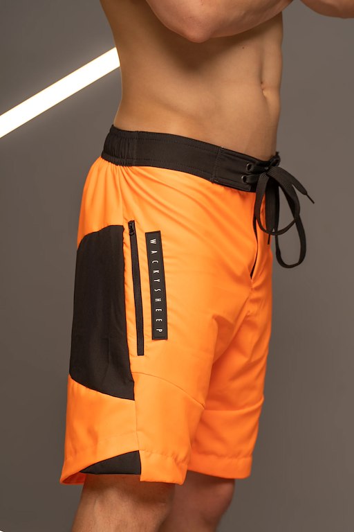 M's Long Orange Swim Shorts