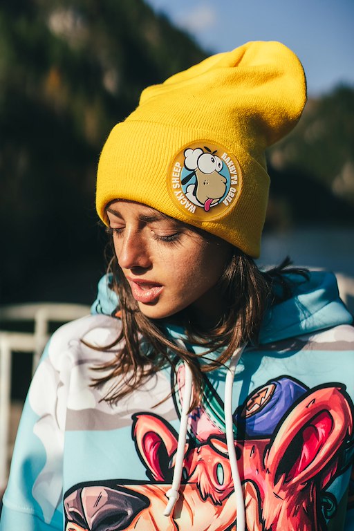 Sheep Yellow Beanie