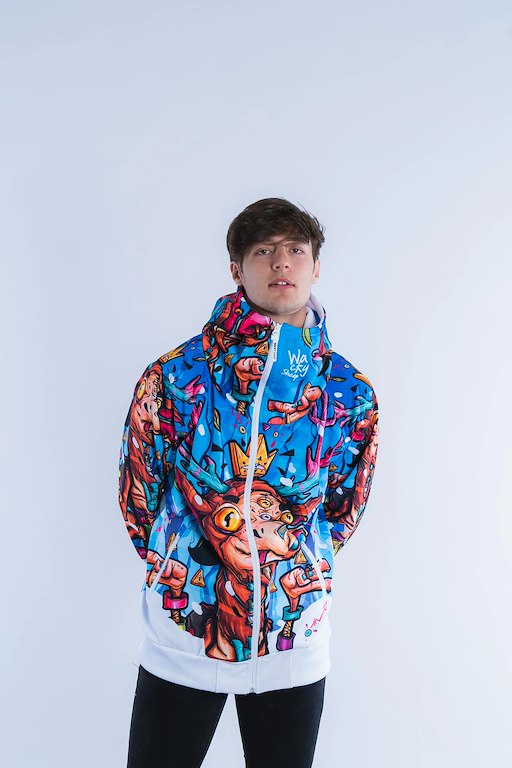 M's Deer Zip Hoodie