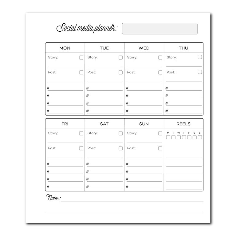 Insert – Social Media Plan (10 listova)