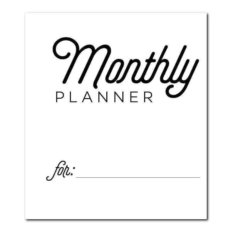 Insert – Mesečni planer (10 listova)