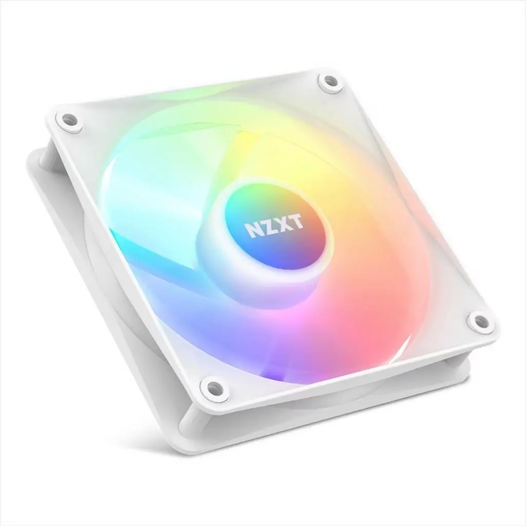 NZXT Hladnjak 120 mm F120 RGB јezgro, PWM, statički pritisak, 1800 o/min, Beli, RF-C12SF-W1