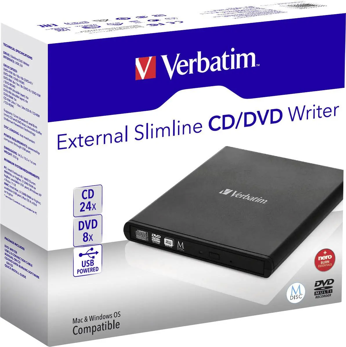 Verbatim DVD ReWriter USB 2.0 (98938)