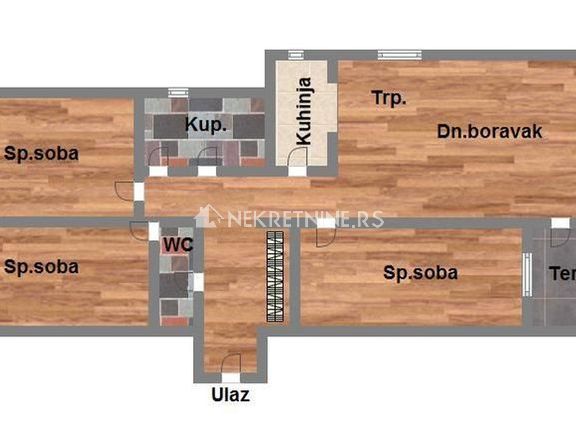 CENA SA PDV-om! - Troiposoban 79m2 - B. P. Pavla