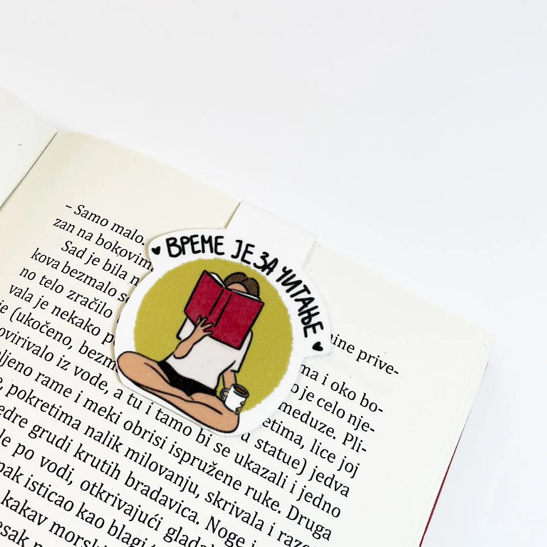 Magnetni bookmarker - Vreme je za čitanje