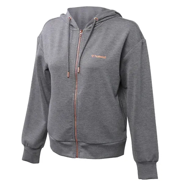 HUMMEL Ženski duks Hmlloop Zip Hoodie T921408-2833 sivi