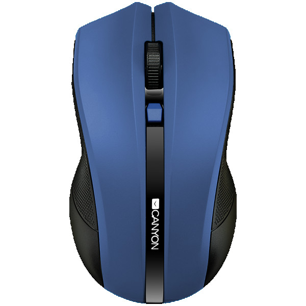 CANYON 2.4GHz wireless Optical Mouse with 4 buttons, DPI 80012001600, Blue, 122*69*40mm, 0.067kg ( CNE-CMSW05BL )