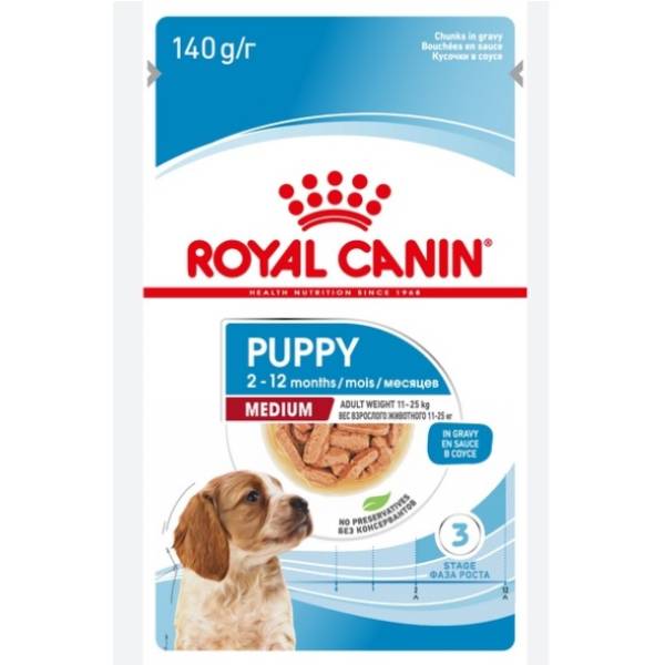 Royal Canin Medium puppy, vlažna hrana za štence 140g