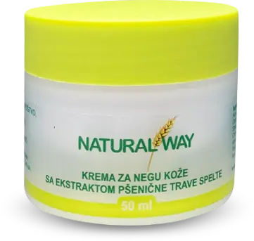 Natural Way Krema od speltine trave za negu kože, 50ml