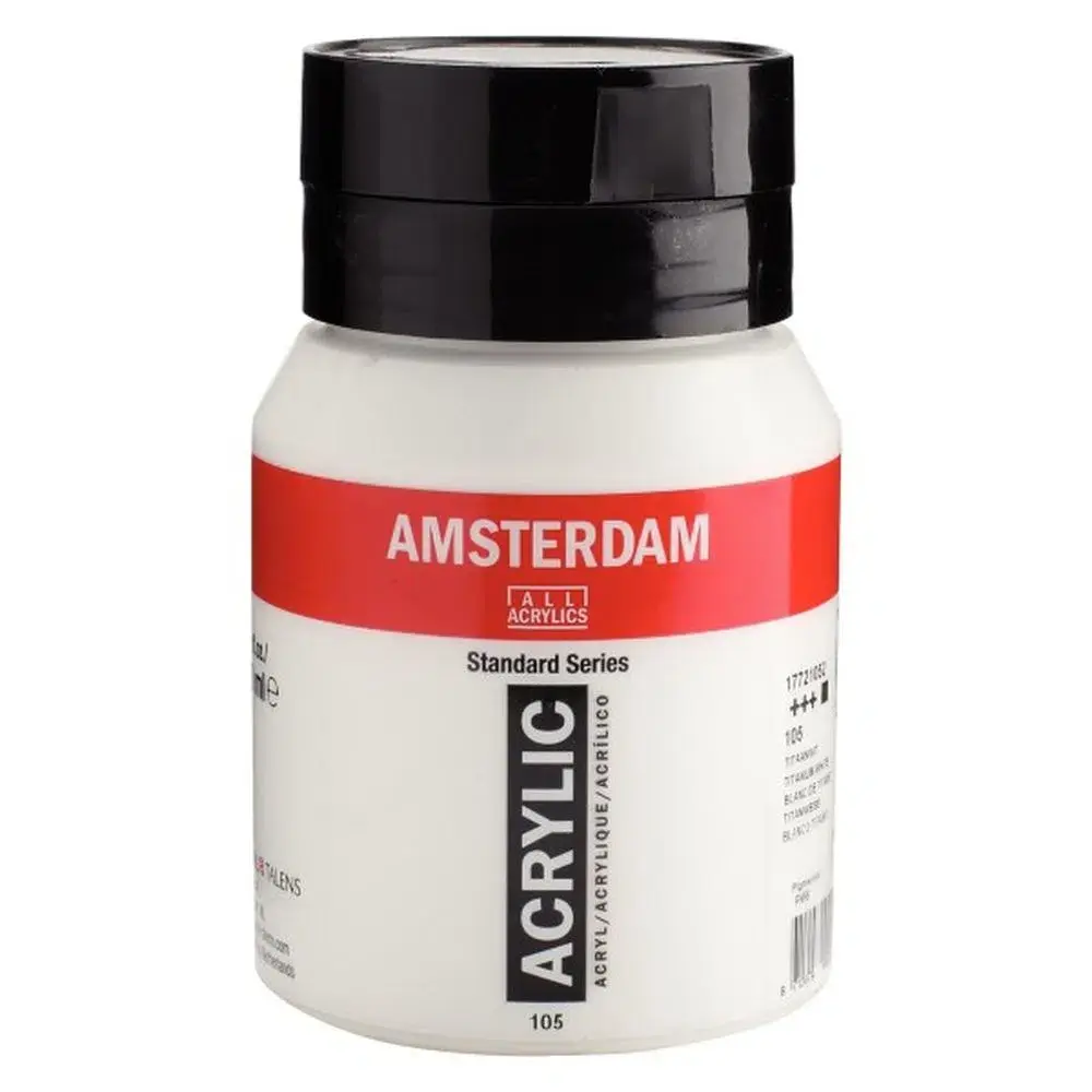 AMSTERDAM ALL ACRYLIC Akrilna boja, Titanium white, 500 ml