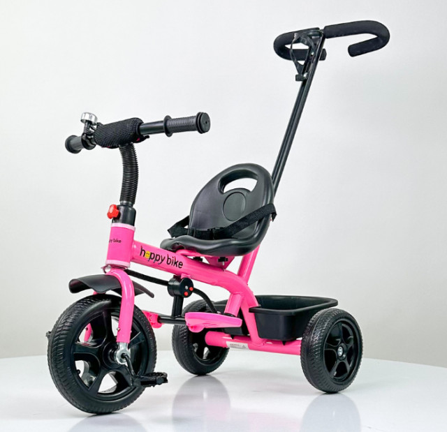 Tricikl Guralica Happybike model 448 - Gume od EVA pene - Roze