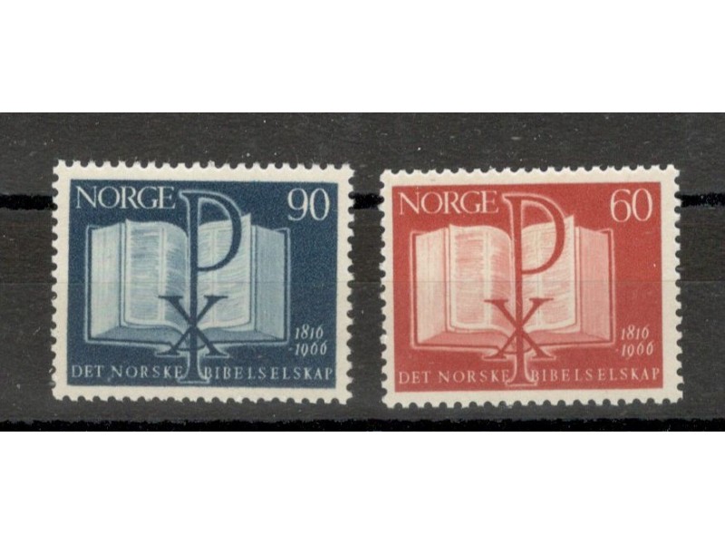 NORVESKA-MNH MARKA - BIBLIJSKO DRUSTVO -1966
