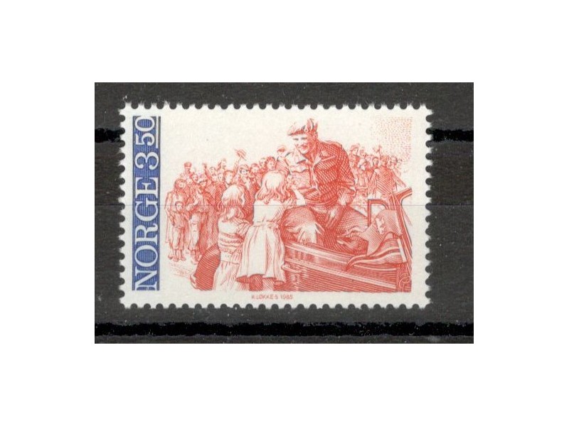 NORVESKA-MNH STAMP-40 GOD. OD OSLOBODJENJA-1985
