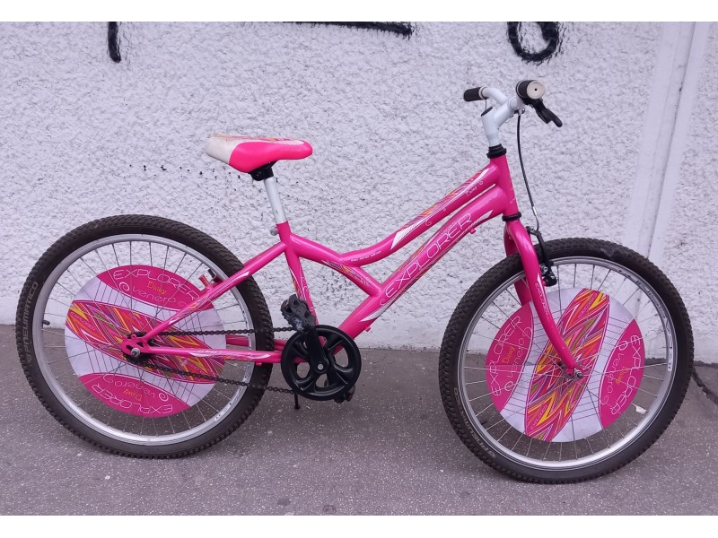 Veliki DEČJI BICIKL za devojčice, pink, 24"