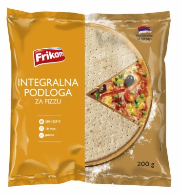 SMRZNUTA PODLOGA ZA PIZZU INTEGRALANA FRIKOM 200G
SMRZNUTA PODLOGA ZA PIZZU INTEGRALANA FRIKOM 200G