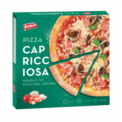 SMRZNUTA PIZZA CAPRICCIOSA 330G FRIKOM
SMRZNUTA PIZZA CAPRICCIOSA 330G FRIKOM