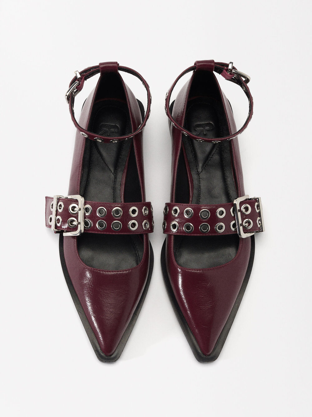 Online Exclusive - Flat Shoes With Studs And Buckles