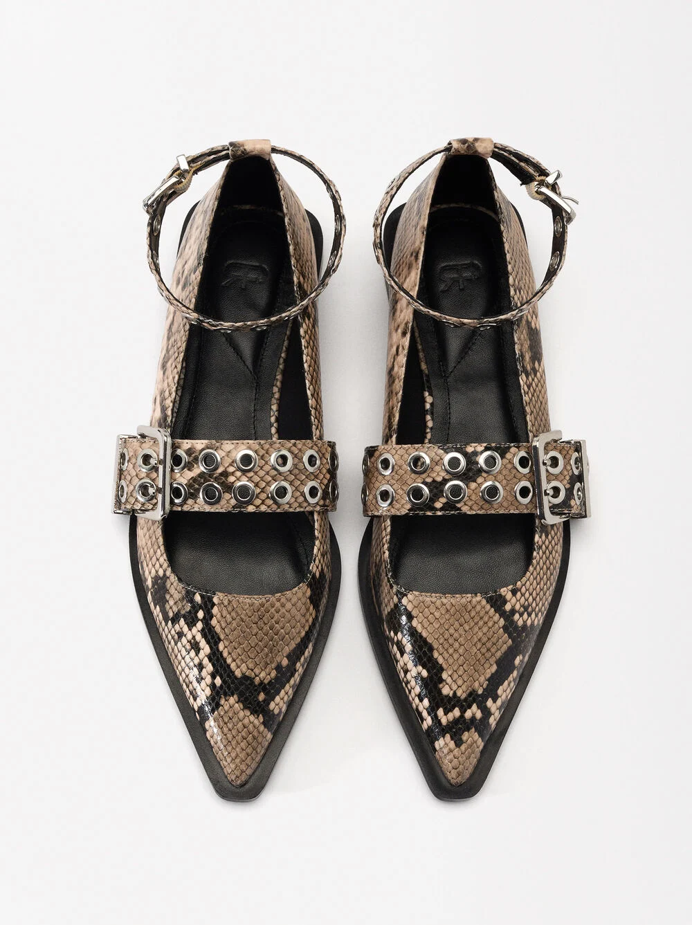 Online Exclusive - Flat Shoes With Studs And Buckles