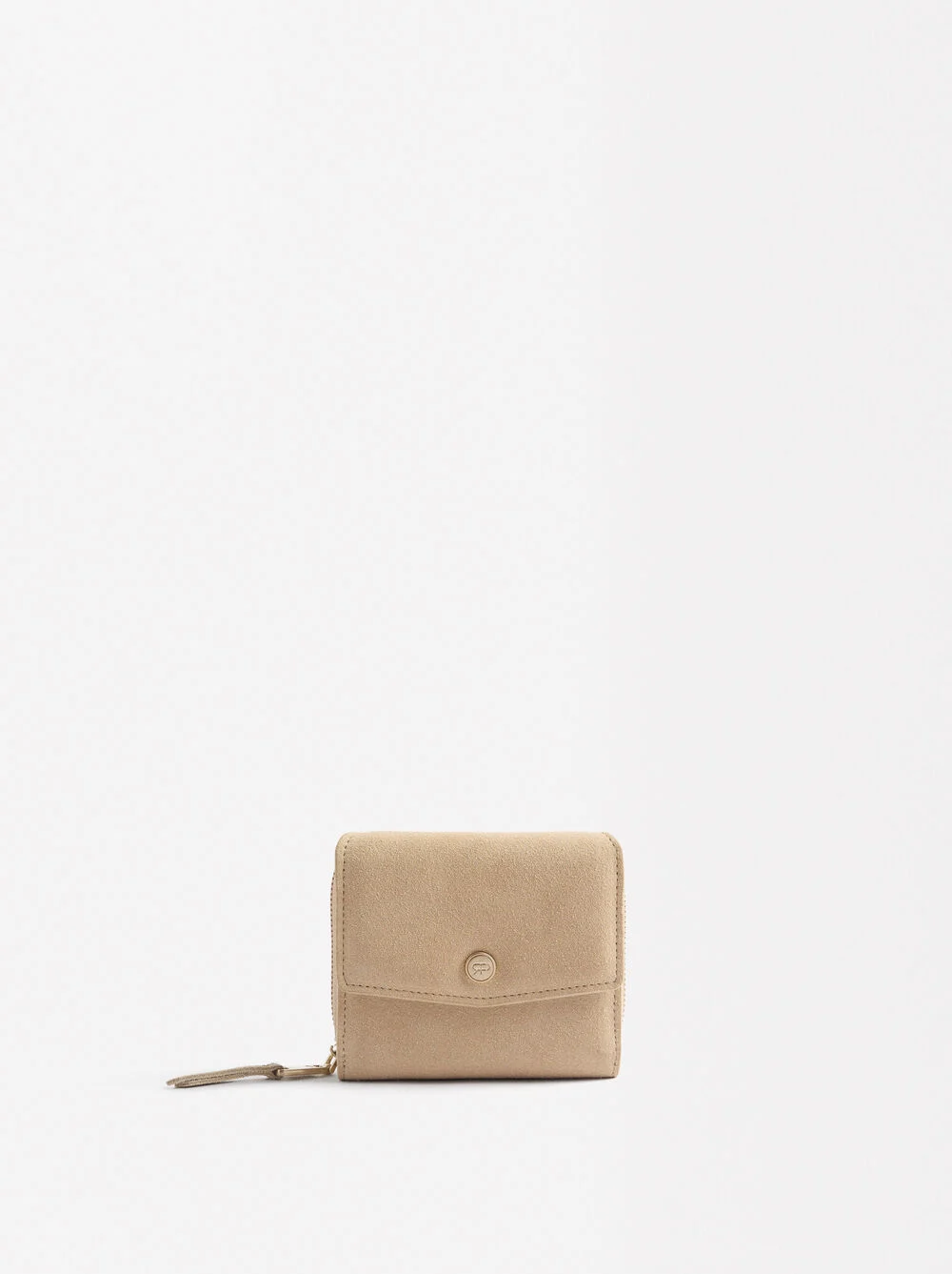 Leather Wallet With Flap Closure