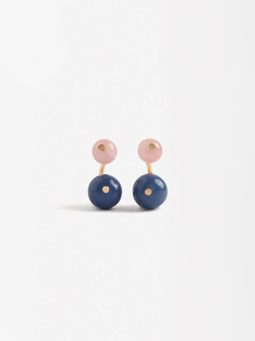 Ear Jacket Earrings With Stone