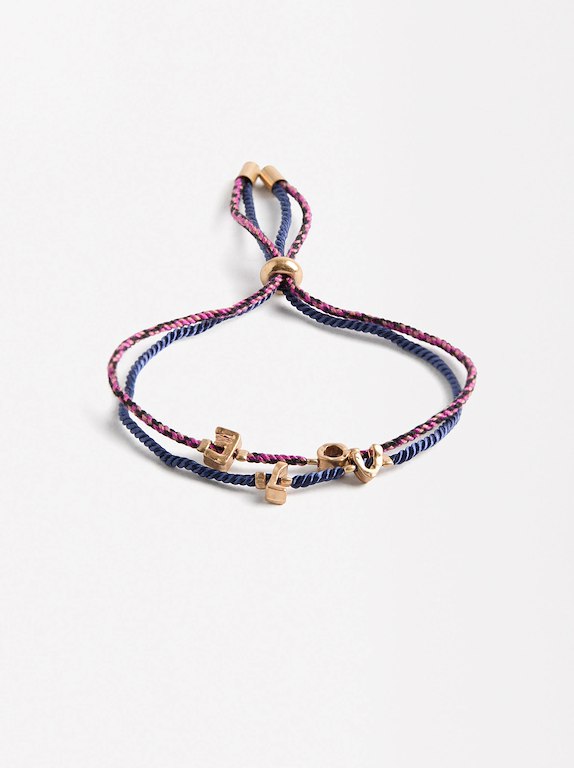 ADJUSTABLE BRACELET WITH CHARMS