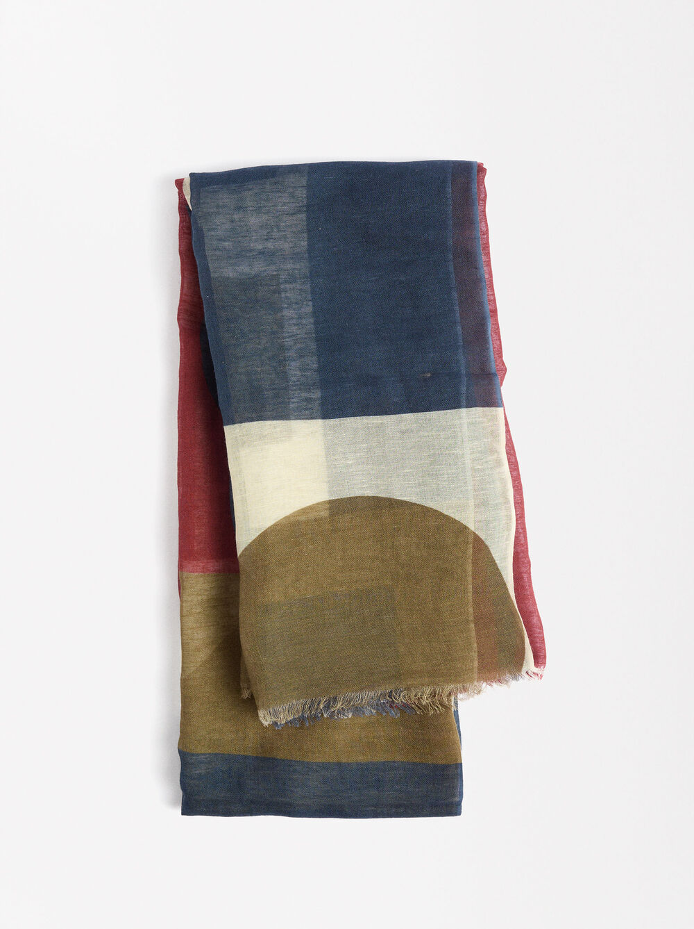 Printed Scarf With Cotton